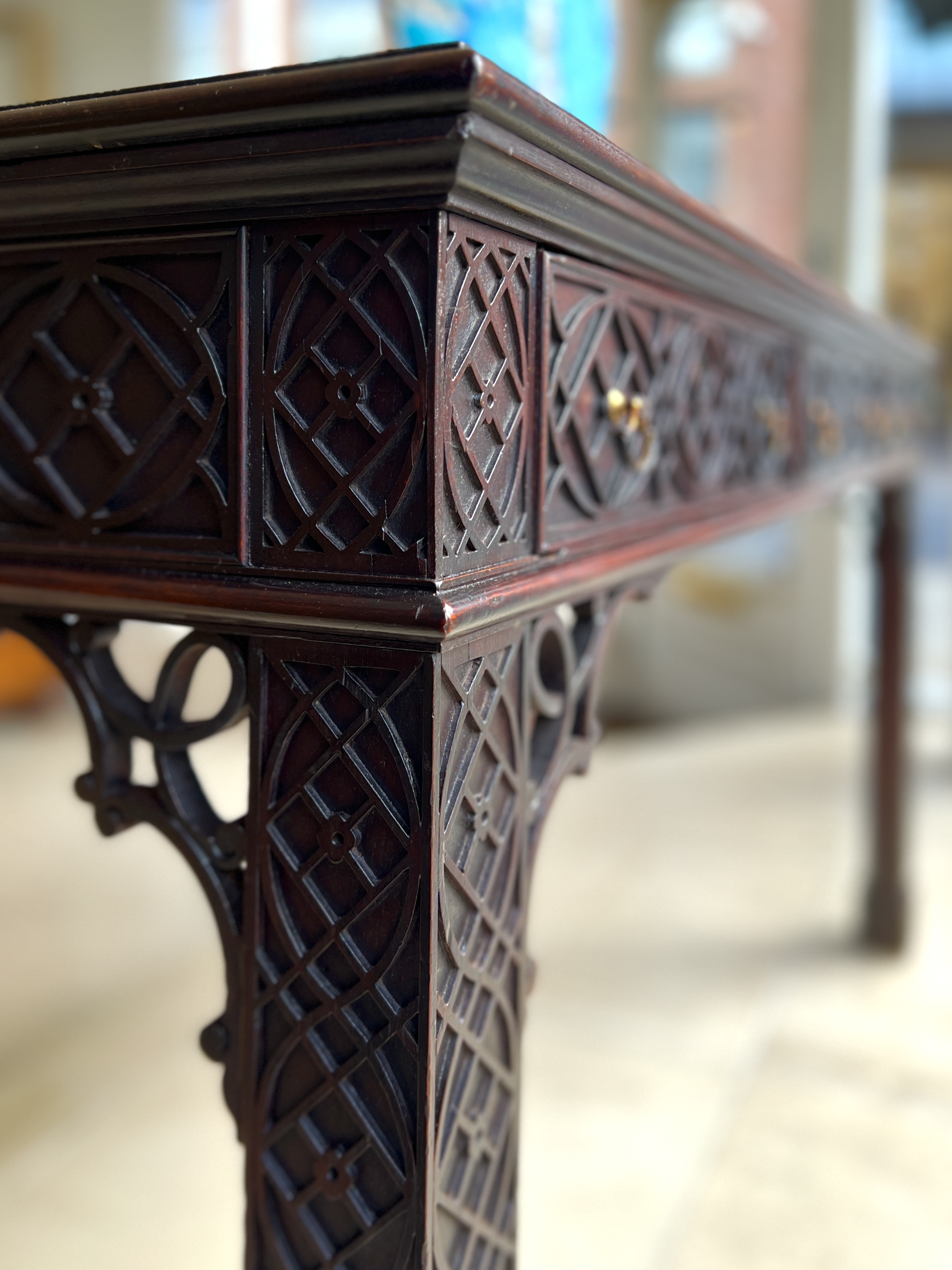 Godson & Coles | Object Details | A George III Period Mahogany Fretwork ...